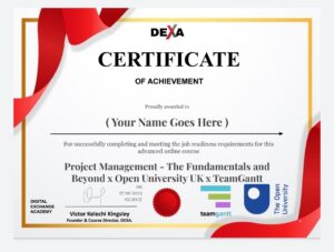 Project Management: Fundamentals & Beyond x The Open University UK - DEXA